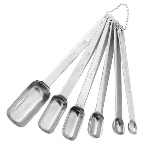 stainless steel long, narrow measuring spoons – Jane Lovett